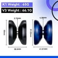 MAGICYOYO Gift Pack of 2 Responsive Yoyos V3 Black + K1 Blue, Included ...