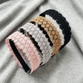 1pc Korean-Style Women' Wide-Brim Lace Headband with Anti-Slip Teeth ...