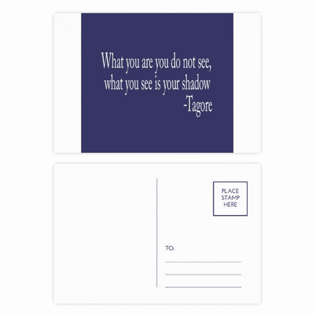 Qoutes Famous People Healing Can Not See The Shadow Postcard Set ...