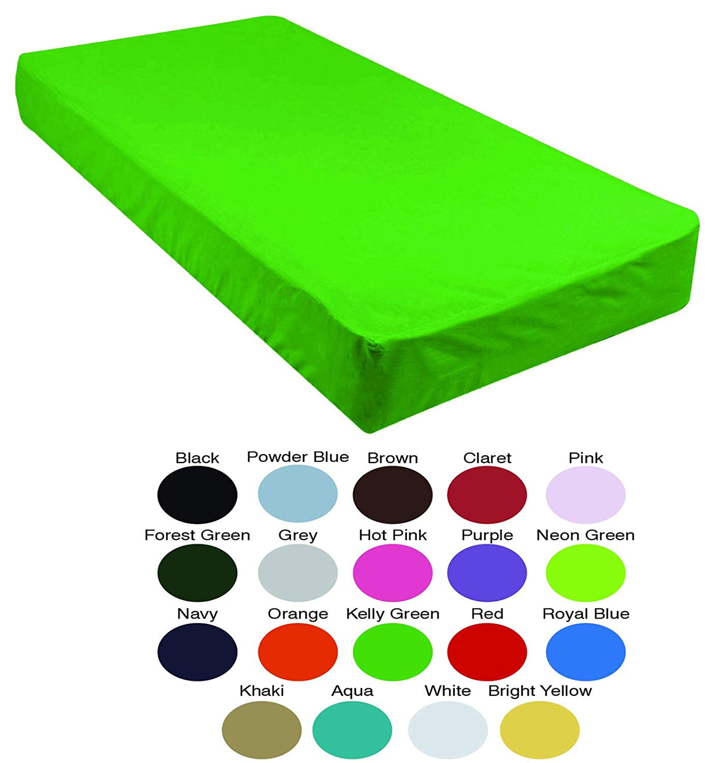 Gilbins Cot Size 30" x 75" Fitted Sheet, Made of Ultra Soft Cotton ...