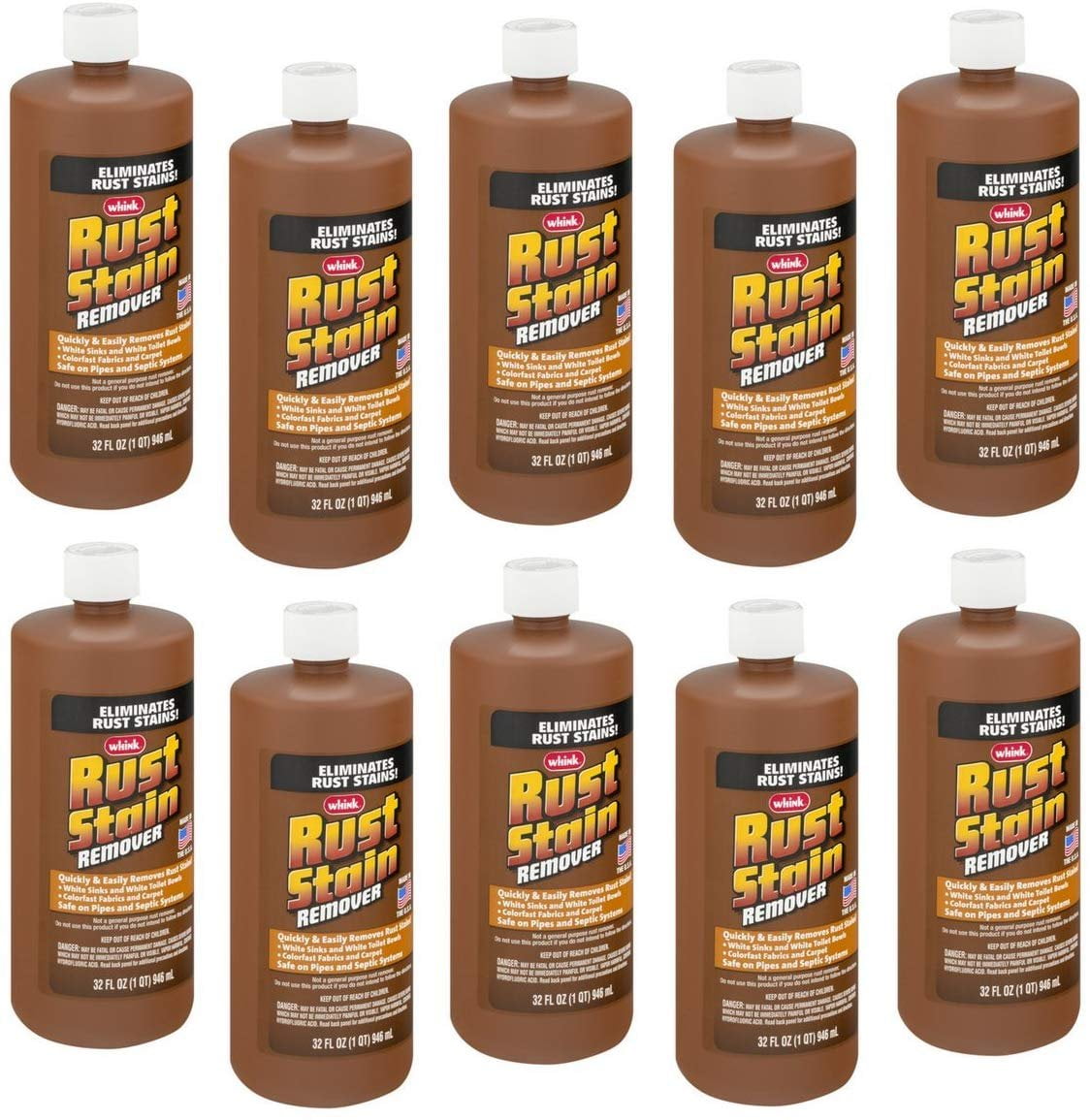 Whink Rust Stain Remover 32 Ounce Pack of 10 - Walmart.com