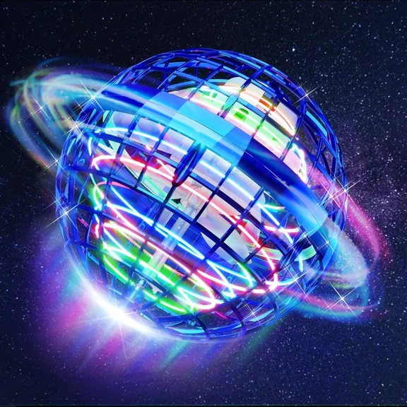 MS.DEAR Flying Orb Ball Toy Hover Globe Shape Mini Drone with RGB ...