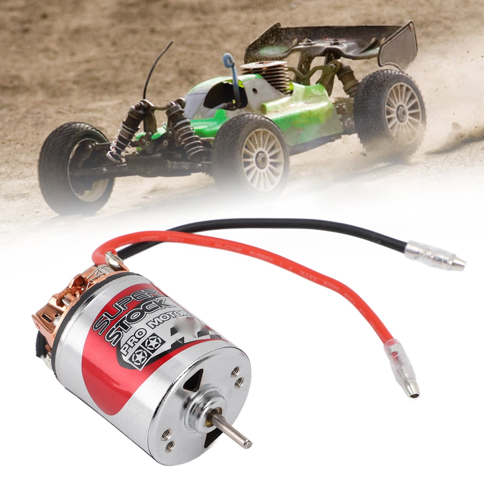 RC Brushed Motor, Water Proof Large Torsion Brushed Electric Motor with ...