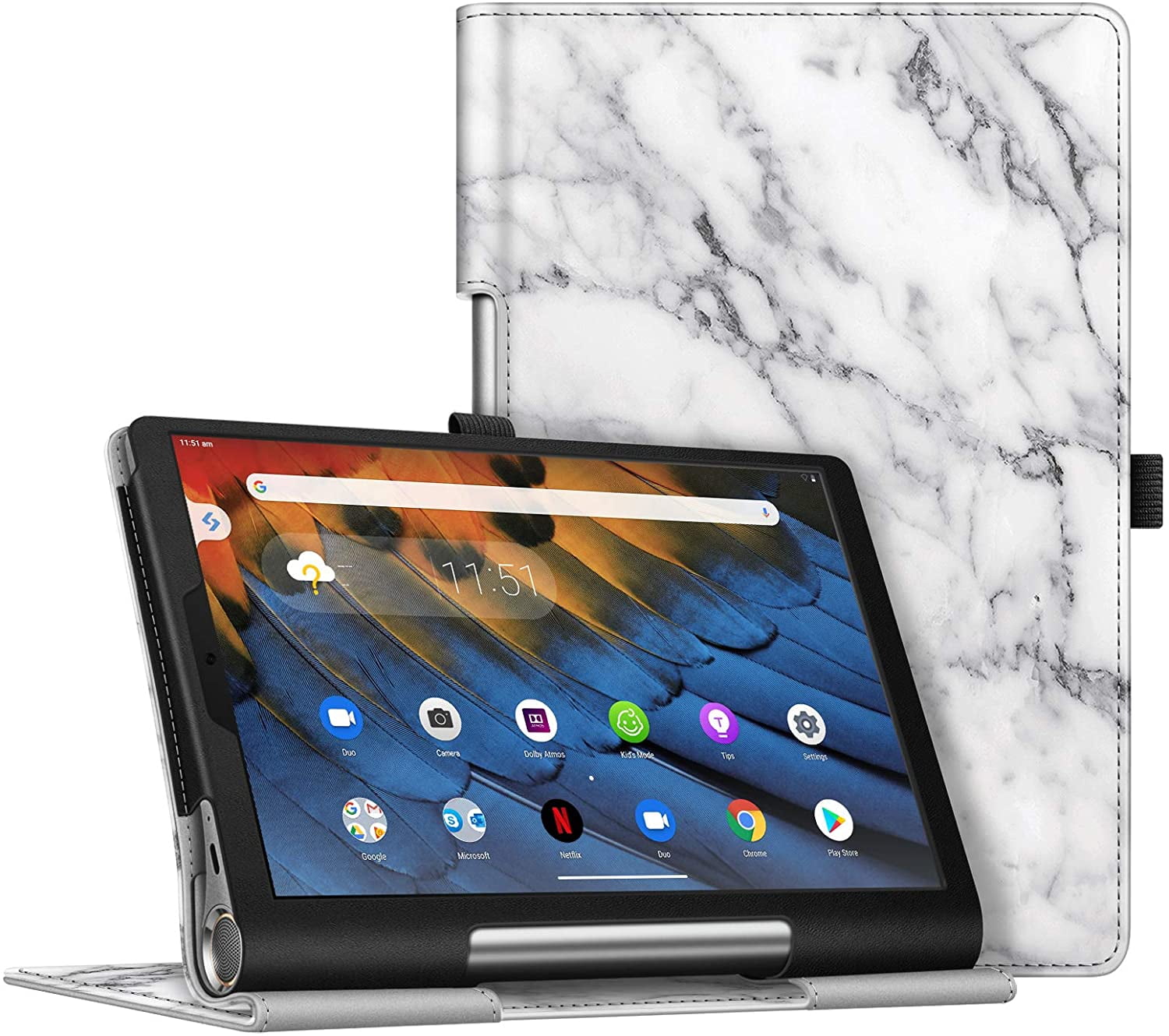 Slim Case for Lenovo Yoga Smart Tab 10.1 (YT-X705F), Premium Vegan ...
