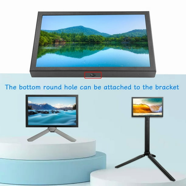 Mini monitor TFT de 7 pulgadas 1024x600 HD/VGA/USB/AV Seguridad para el ...