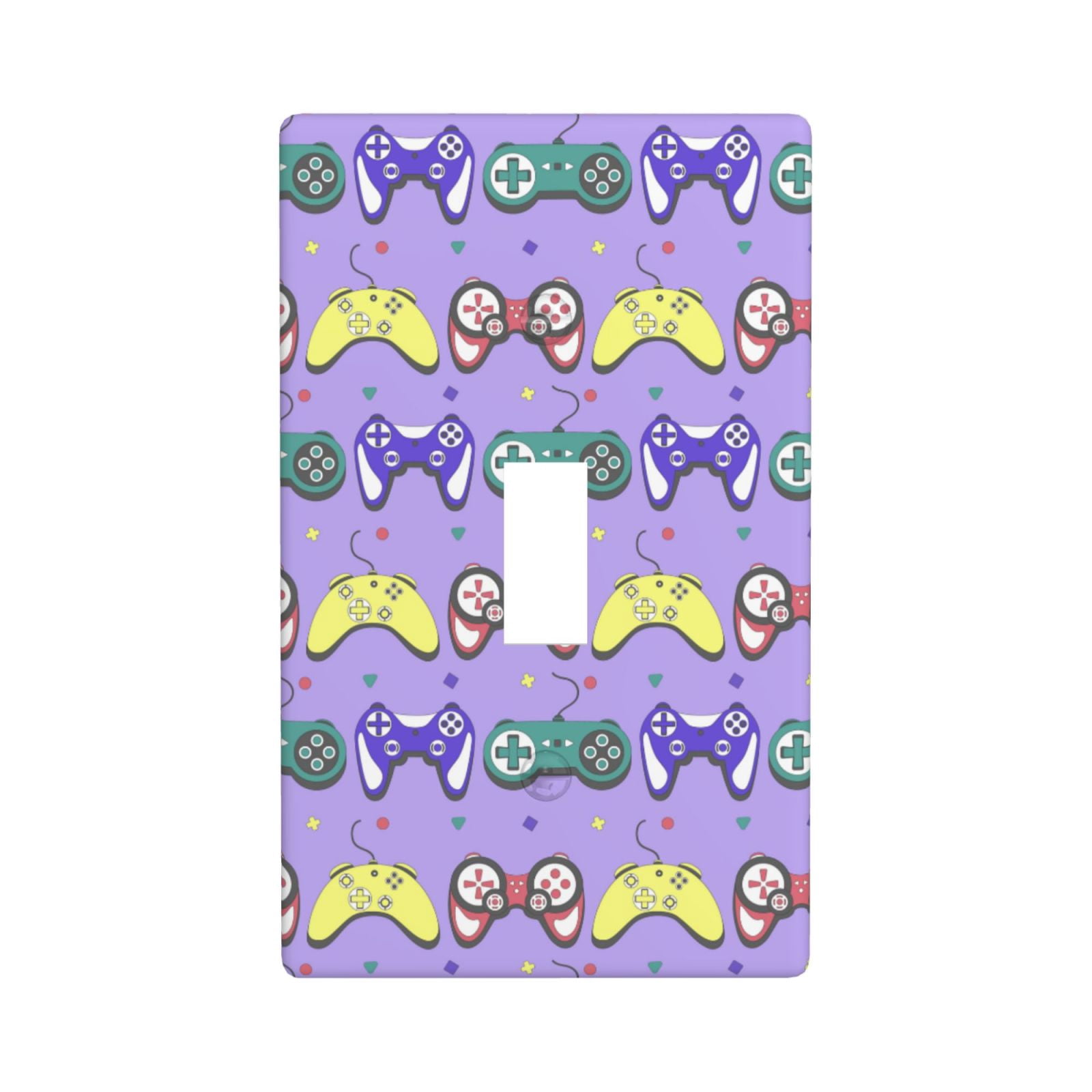 TEQUAN Toggle Light Switch Wall Plate, Retro Style Game Controller ...