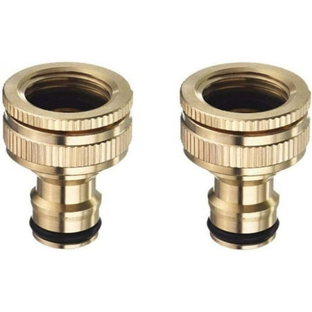 Garden Irrigation System Adapter, Brass Water Hose Fittings for Quick ...