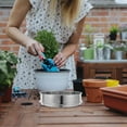 Alasum Portable Soil Sifter for Garden Use Stainless Steel Fine Mesh ...