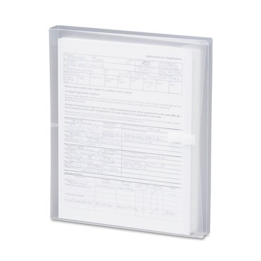 Smead Poly Three-Ring Envelope, 1-1/4" Expansion, Flap with hook-and ...