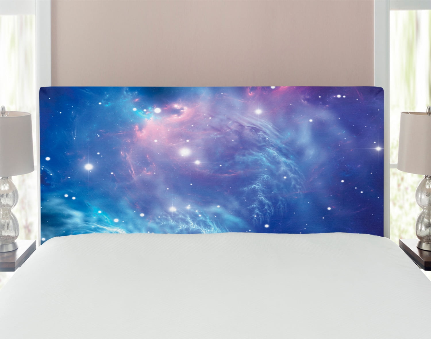 Outer Space Headboard, Outer Space Nebula in the Galaxy with Star ...