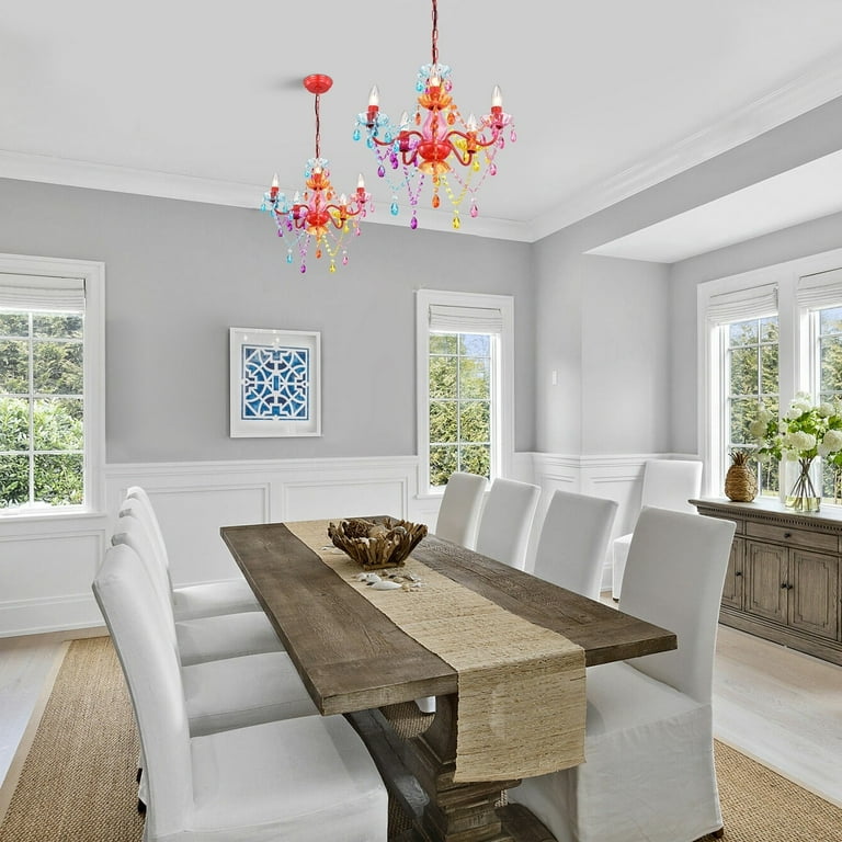 Colored Acrylic Chandeliers