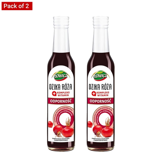 Lowicz Wild Roseberry Syrup 250ml (Pack of 3) - Walmart.ca