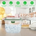 Jetcloudlive Ice Bucket, 5L Green, Reusable Plastic, Sealed Lid, Handle ...