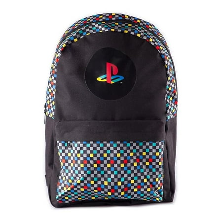 Sony Playstation Retro Logo All-over Print Backpack Unisex - Black ...
