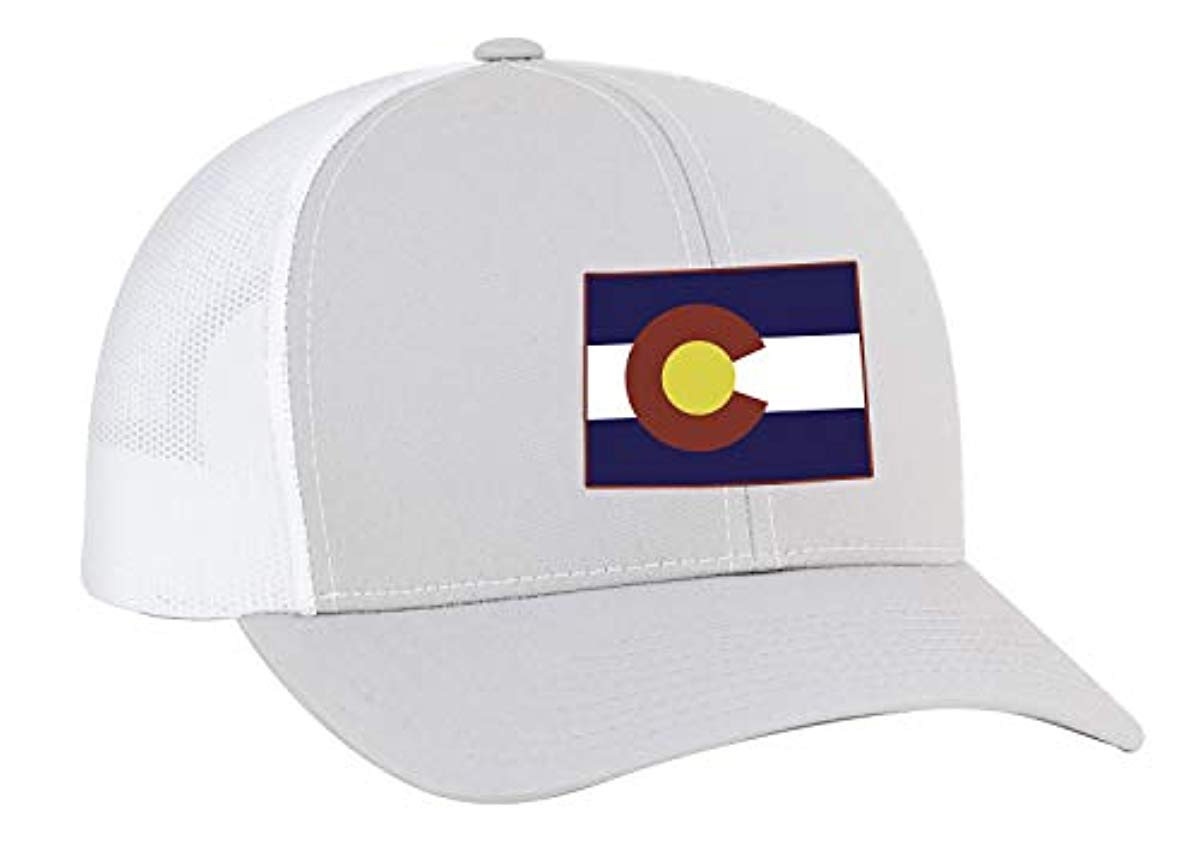 Heritage Pride Colorado State Flag Embroidered Trucker Mesh Snapback ...