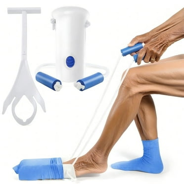 DMI Deluxe Reach Assist Dressing Aid Kit with Sock Aid, Elastic ...