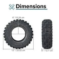 AlveyTech 4.10-6 Tubeless Pneumatic Off-Road Tire with Aggressive ...