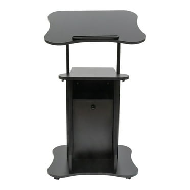 Pyle Portable Adjustable Lectern Presentation Podium Stand with Laptop ...