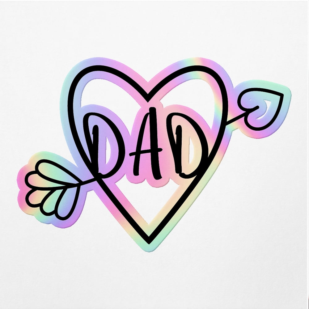 Vinyl Stickers Decals Of Dad Arrow - Apply On Any Smooth Surfaces ...