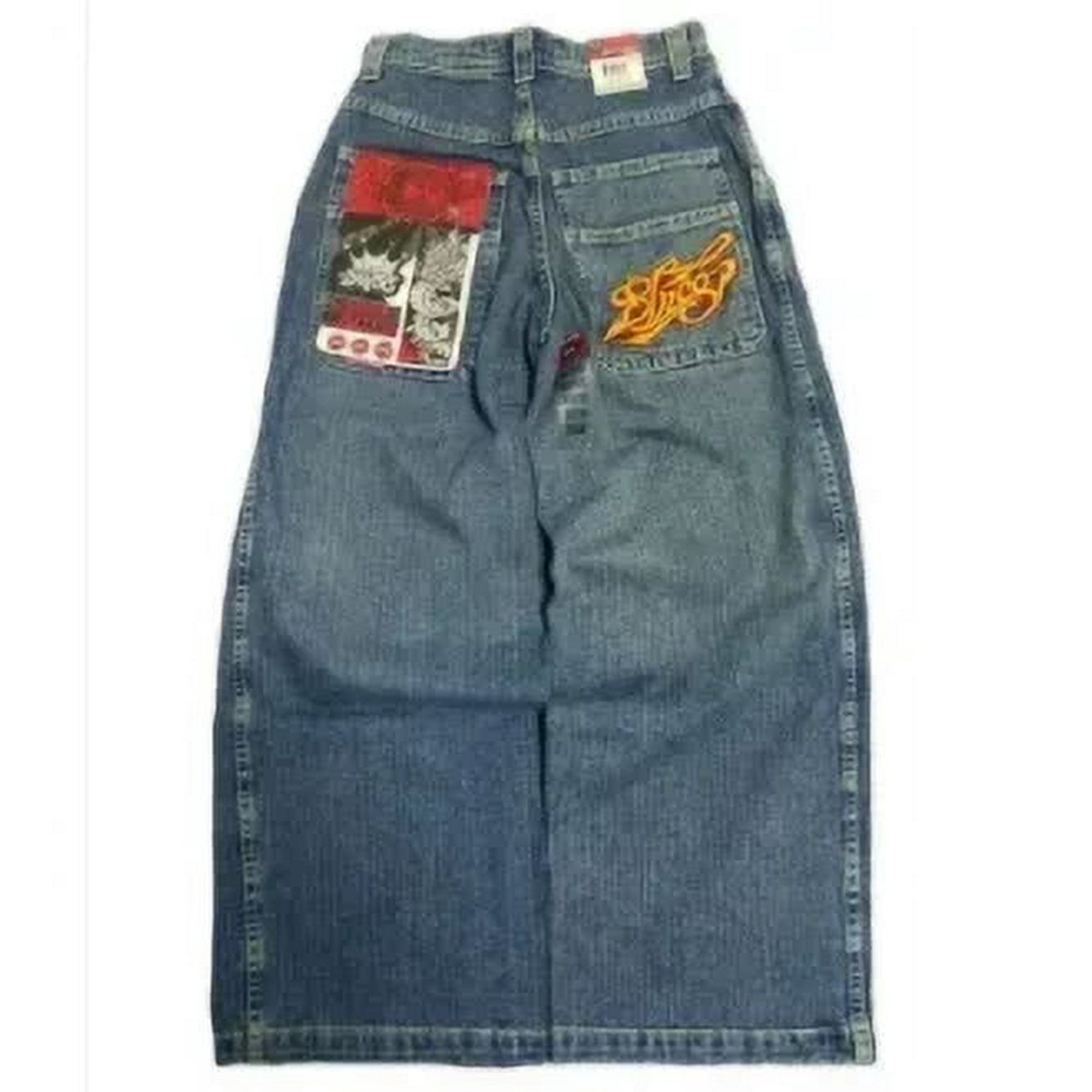 Click here for Luhan Y2k Men Jnco Baggy Jeans Hip Hop Embroidered... prices