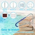 TCFUNDY Pool Handrail, 57"x33" Swimming Pool Stair Rail, 304 Stainless ...