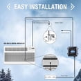 Zuomeng Walk-in Cooler Controller for Window AC Unit, Adjustable 33°F ...