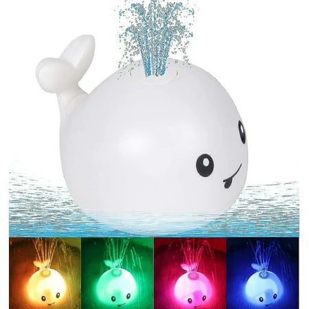 Pool Water Toys For Kids Baby Light Up Whale Bath Toys Sprinkler ...
