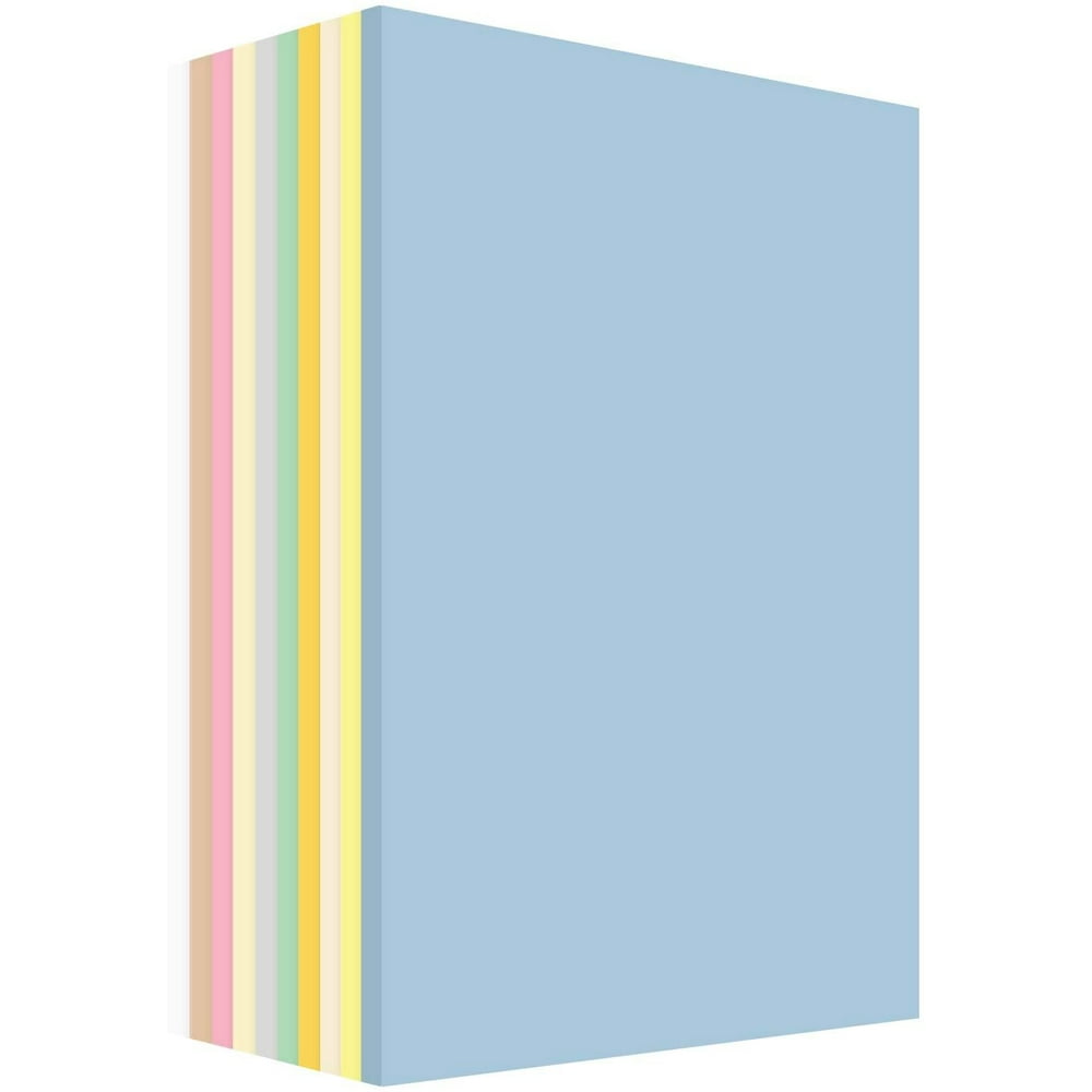 Pastel Color Card Stock Paper 10 Assortment Colors of 10 Each, 67 Lb ...