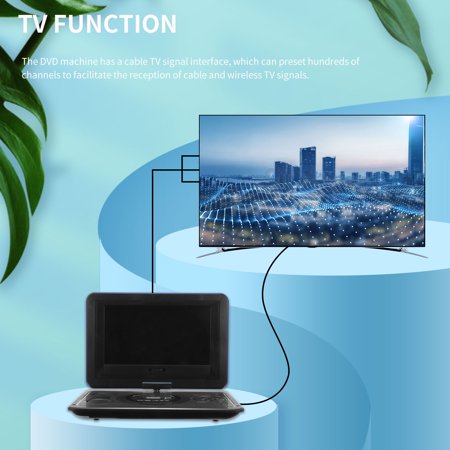 1007B 13.9inch LCD Display DVD Player Portable DVD Machine with Swivel ...