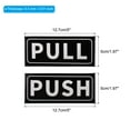 Uxcell Push Pull Door Sign 2"x5" PVC Adhesive Horizontal Pull Push ...
