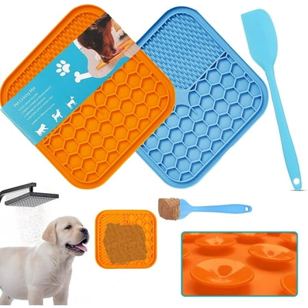 2 Pack Pet Lick Mat,Pet Slow Feeders for Boredom & Anxiety Reduction ...