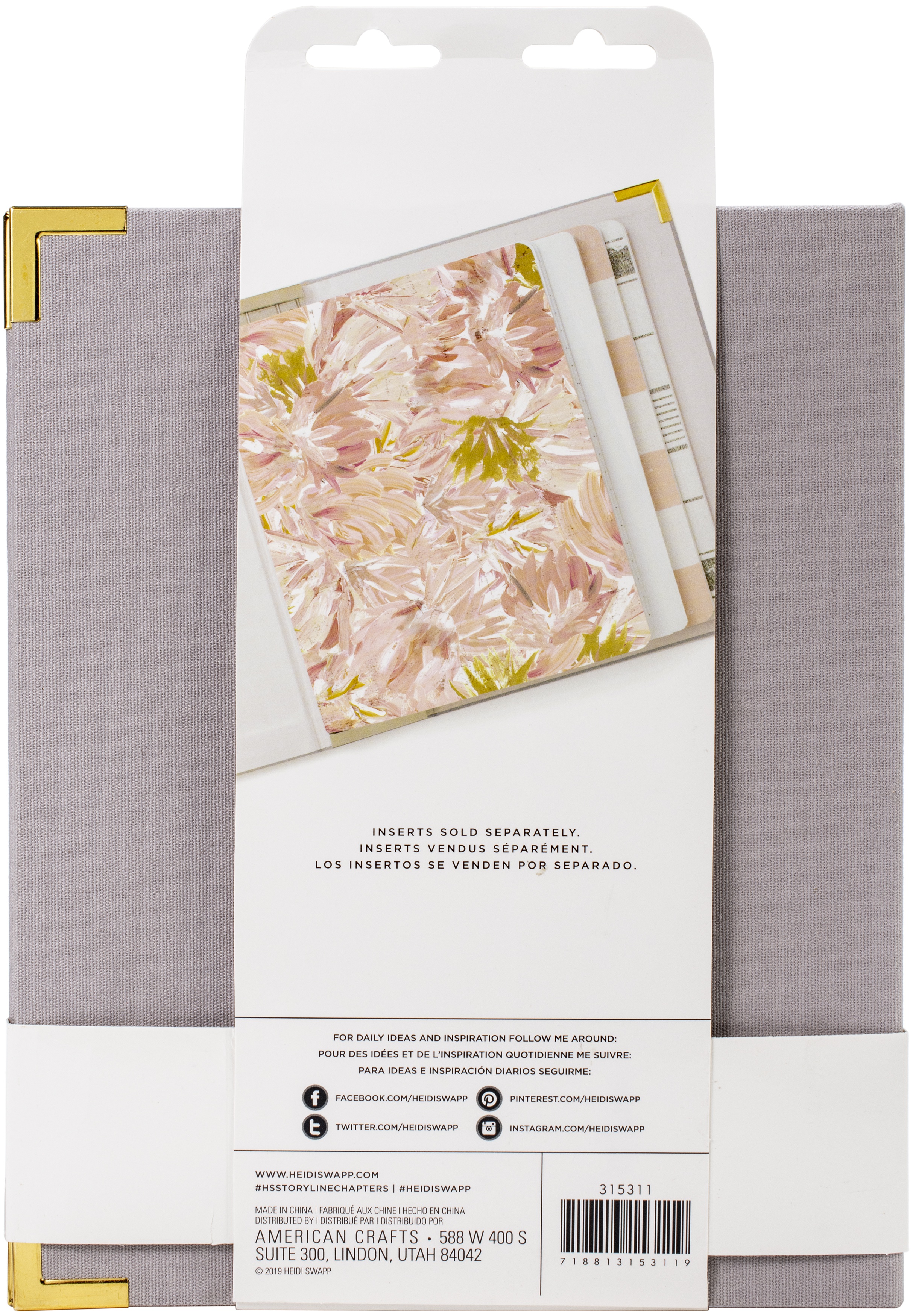 Heidi Swapp Storyline Chapters Album 8"X10"-Gray - Walmart.com