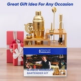 Touch of Mixology 14-Piece Stainless Steel Bartender Kit with Cocktail ...