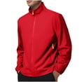 BADHUB Men's Windproof Volunteer Jacket Full Zip Lightweight Stand ...
