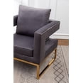 Accent Chairs Lenola Contemporary Upholstered Accent Arm Chair, Gray ...