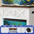 ModFusion White Aquarium Stand with Storage Cabinet & Power Outlets ...