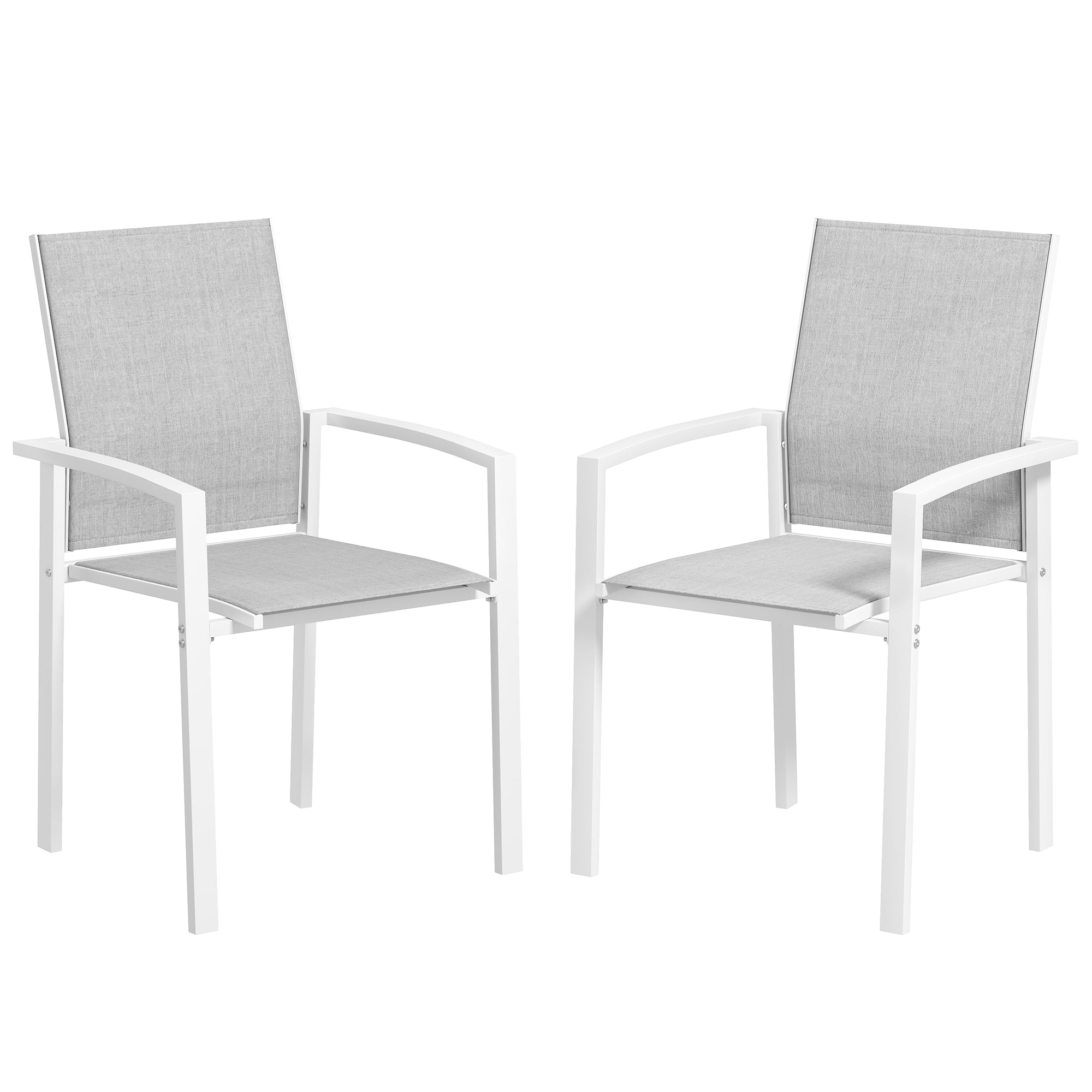 Click here for Outsunny Set Of 2 Outdoor Garden Chairs  Stackable... prices