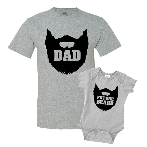 Dad Beard and Future Beard Matching Father Son Shirts - Walmart.com