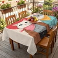 Cartoon Cute Cowgirl Cats Table Cloth 60x84in, Waterproof Rectangle ...