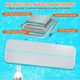Gymnastics Air Mat 4 inch Thick, Inflatable Tumbling Mat with Electric ...
