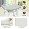 Gymax Vanity Stool Modern Dressing Makeup Stool w/ Concave Seat ...