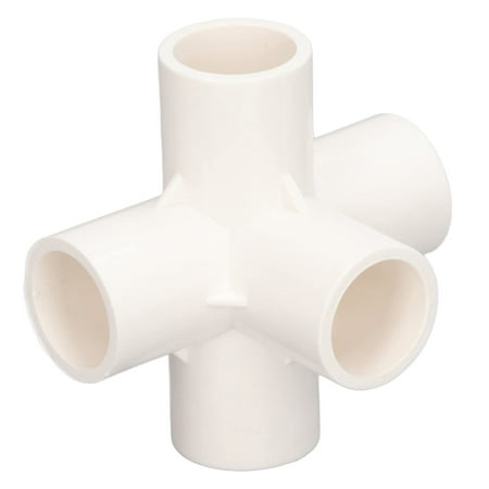 10 Pcs 5 Way Pipe Connector 25mm 1in 90 Degree Elbow PVC Pipe Fitting ...