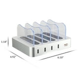 Clever Bright USB Charging Station, 4-Port Charger Organizer, Multi ...