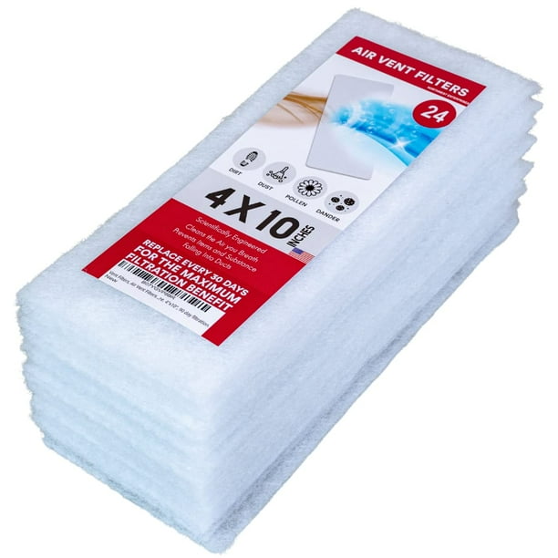 NORTHWEST ENTERPRISES Vent Filter, Air Vent Filters, 24 Floor Vent ...