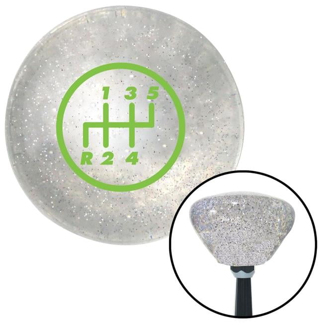 American Shifter Green 5 Speed Shift Pattern - 5RDL Clear Retro Metal ...