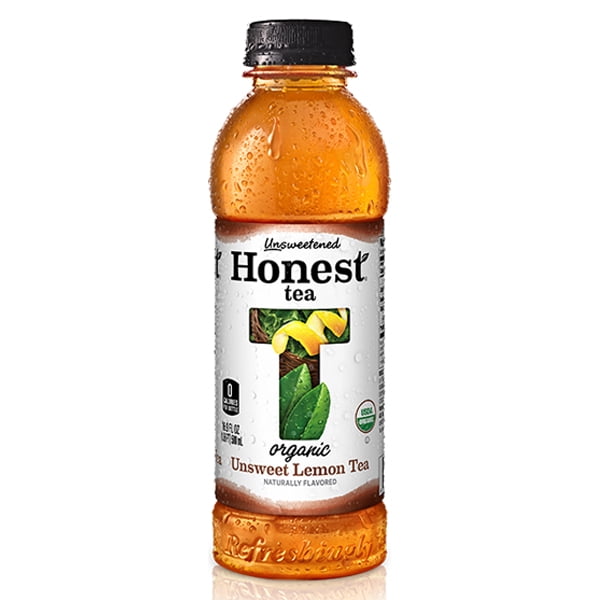 Honest Tea Unsweet Organic Lemon Tea 16.9 oz Plastic Bottles - Pack of ...
