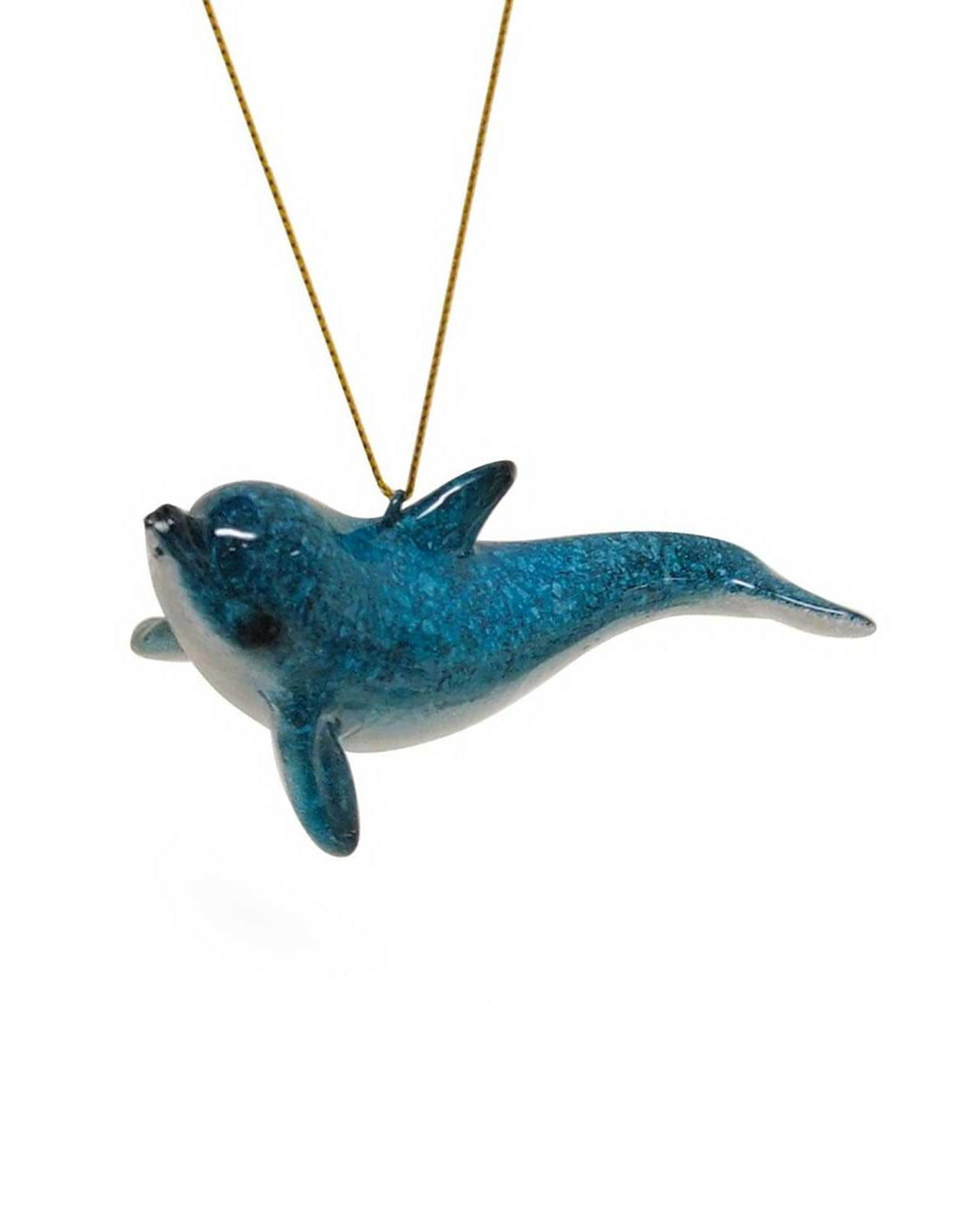 Dolphin Holiday Christmas Tree Ornament, Dolphin, Size: One Size, Sea ...