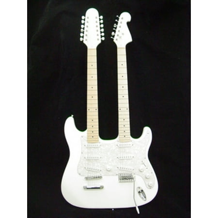 Zenison Double Neck Electric Guitar WHITE 12 String & 6 String ...