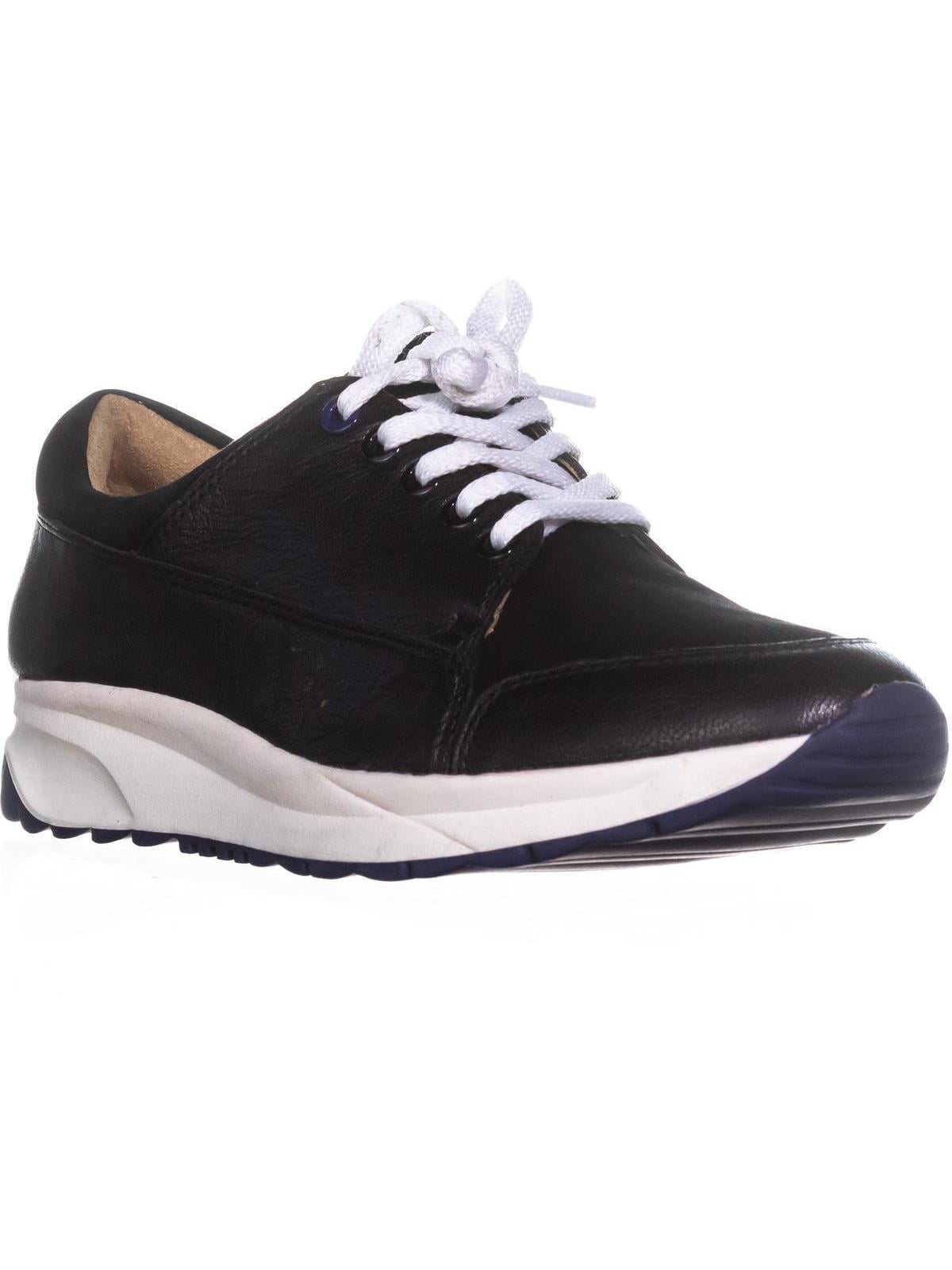 Womens Naturalizer Sabine Sneakers Black Leather 8 5 W US Walmart