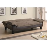 Coaster Company Sofa/Sofa Bed with removable seat cover, Brown and Dark ...